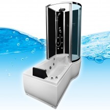 Bad Douche Whirlpool Stoom Combinatie Montie. Badkamer