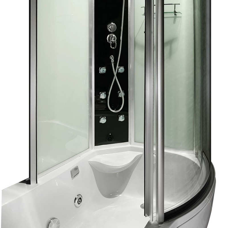 Douche- Bad- Whirlpool Combinatie Primo 170 x 98 x 215 CM. Bubbelbad.