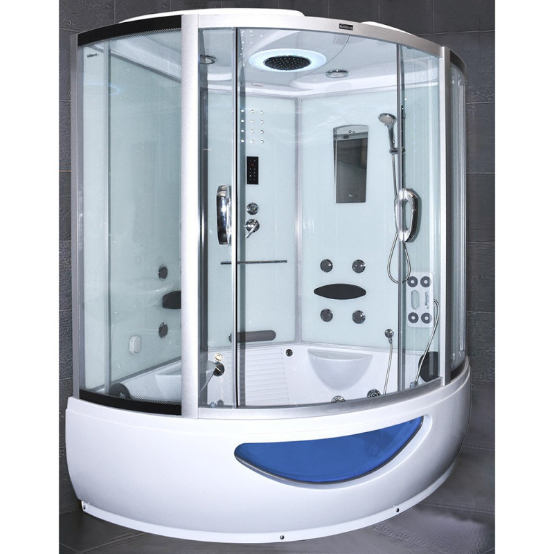 Bad Douche Combinatie 150 x 150 CM - Douche Bad met Stoom