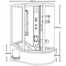 Bad Douche Whirlpool Combi 150x90CM Calvani. Badkamer
