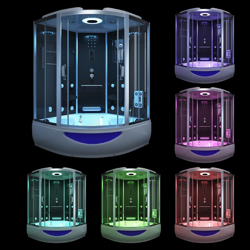 Bad Douche Whirlpool Stoom Combinatie 150 x 150 CM - Douche Bad 135 CM