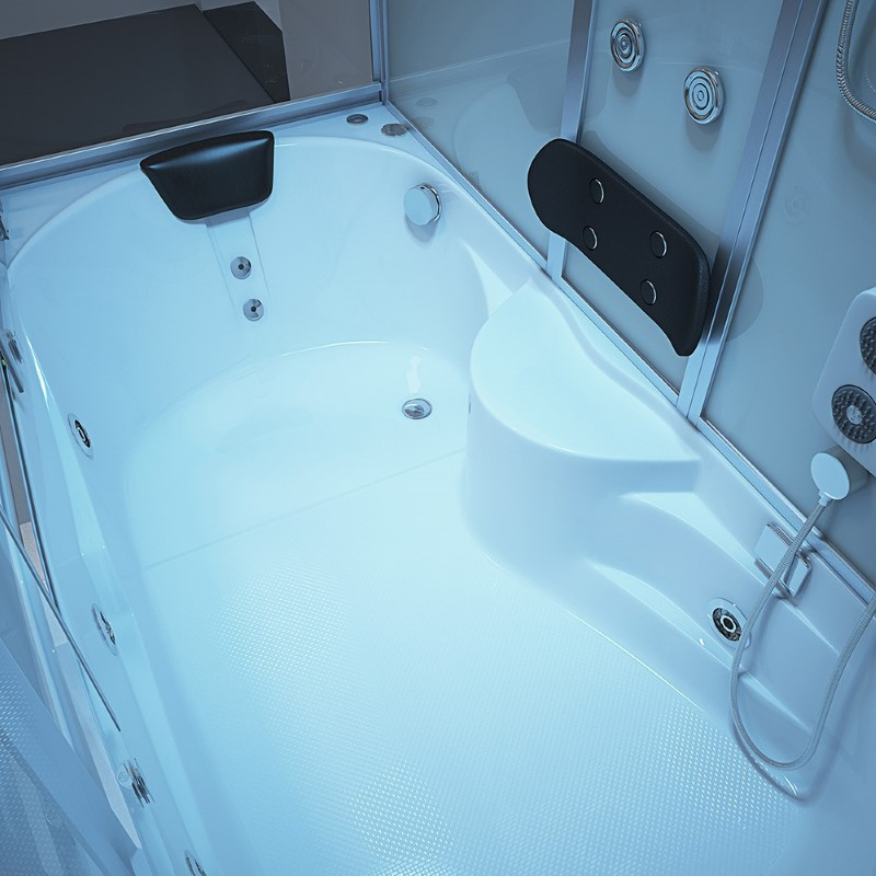 Bad Douche Whirlpool Stoom Combi 190x100CM Crema XXL.