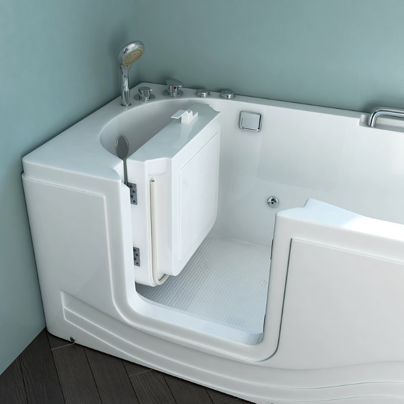 Aangepast Invalide- Bad Ante. Seniorenbad, Instapbad.