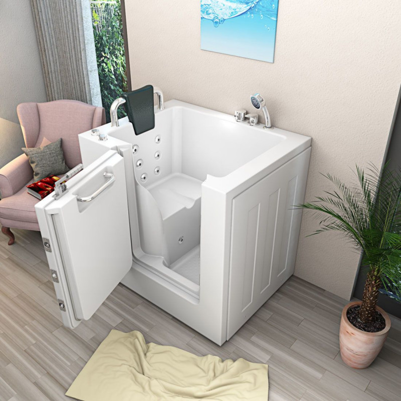 Instap Zitbad Flush 100X78X113. Instapbad met Whirlpool