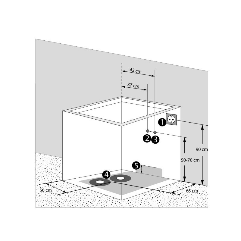 Instap Zitbad Lotus 90X80X100. Instap Senioren Zitbad