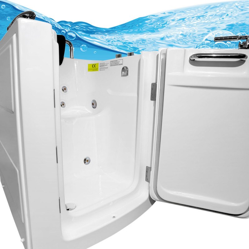 Instap Zitbad Lotus 90X80X100. Instapbad Met Whirlpool