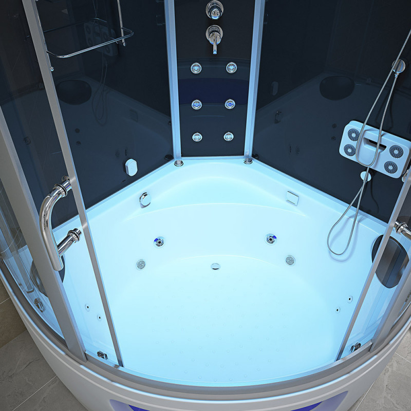 Bad Douche Combinatie 135x135. Bad Douche Stoom en Bubbelbad in 1