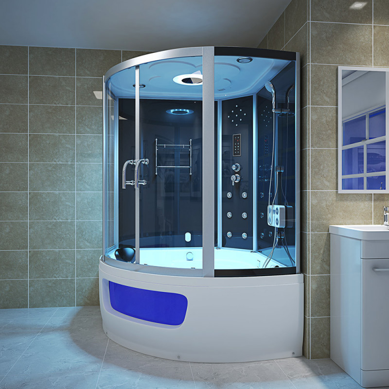 Bad Douche Combinatie 135x135. Bad Douche Stoom en Bubbelbad in 1