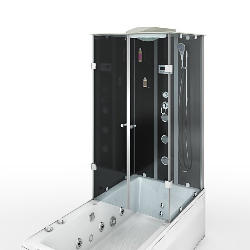 Douche- Bad Whirlpool Combi Helos 180x90. Douche- Bad Whirlpool Combi