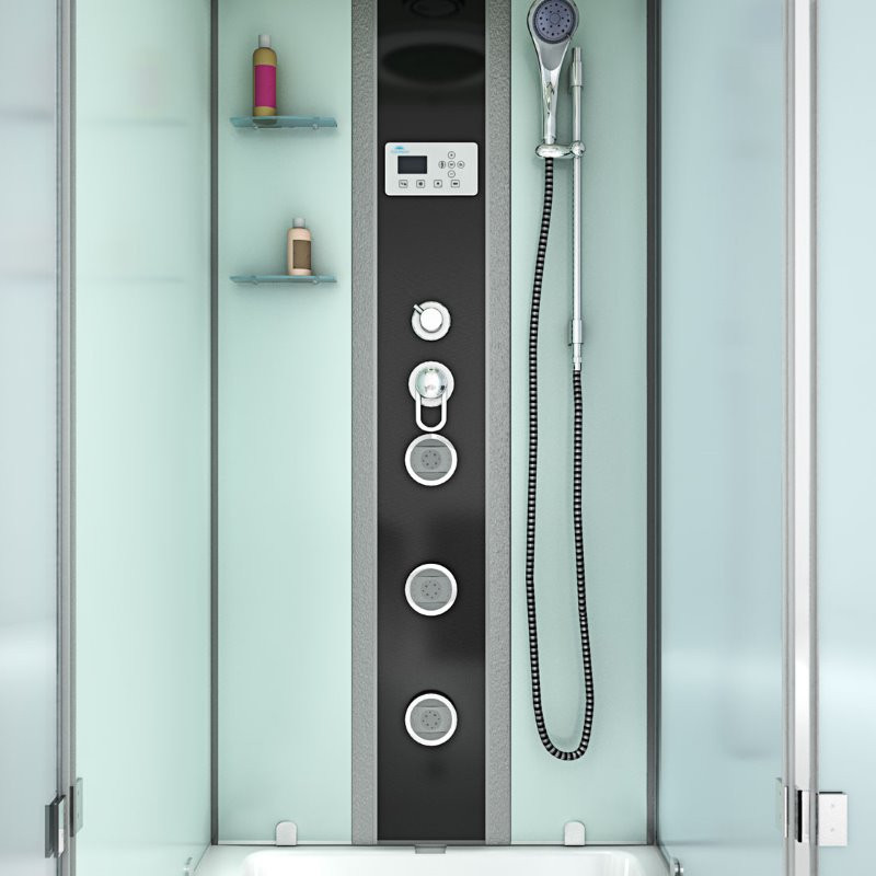 Douche- Bad Whirlpool Combi Silvus 180x90. Douche- Bad Whirlpool Combi