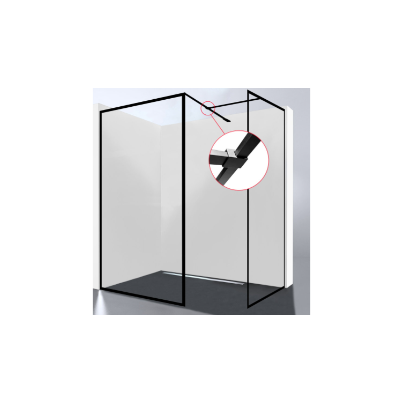 T-Verbindingstuk tbv Muurstang Inloop Douchewand