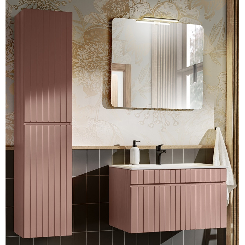 Roze Badmeubel Set Rosetta 80CM Kopen? Complete Badmeubel Outlet.